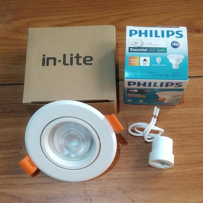 Jual LED spot inbow COB 3w 220v ceiling LED PHILIPS minimalis 3000k ...