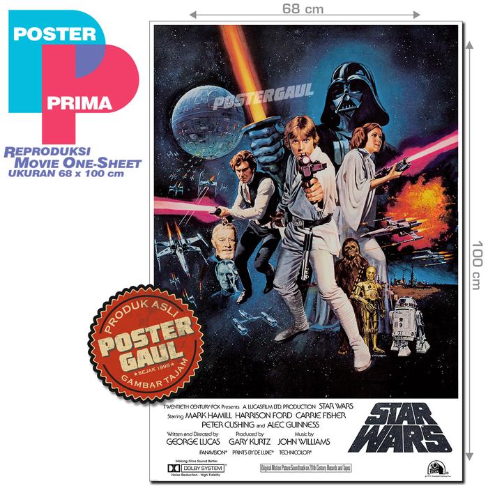 Jual Poster Prima Reproduksi Movie One-Sheet STAR WARS #TOS17 - uk ...