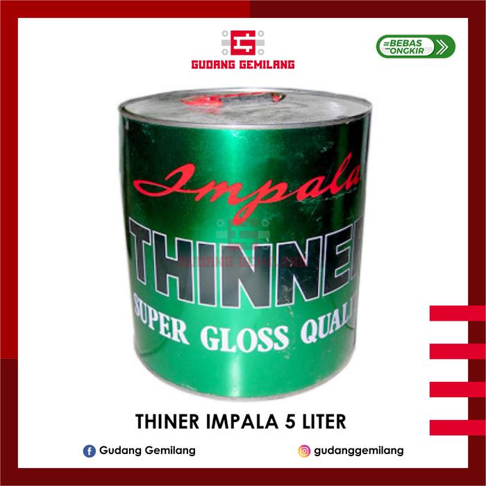 Jual Thinner Thiner Tiner Impala 5 Liter Kaleng 5L 5 L Pengencer Cat ...