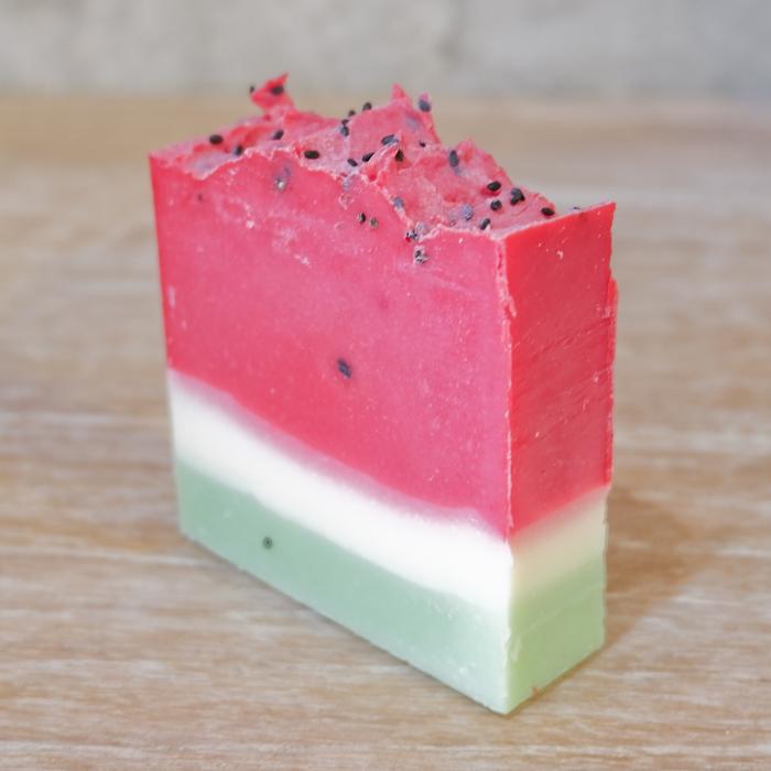 Jual Cake Style Watermelon Mint Handmade Cold-Process Soap 125gr - Kota ...