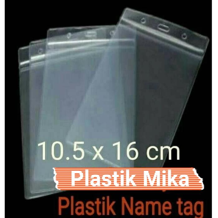 Jual Plastik Mika Brosur, Plastik Name Tag Holder uk 10.5 x16 cm A6 ...
