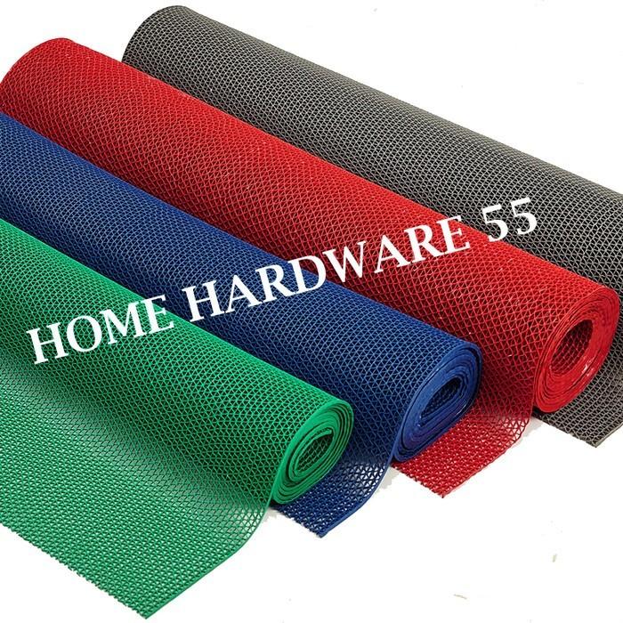 Jual KESET KARPET KARET ANTI SLIP PVC JARING 15M LEBAR 1.2M TEBAL 6MM ...
