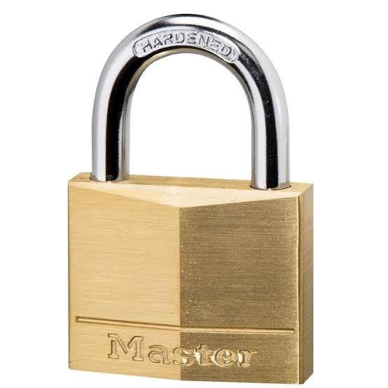 Jual Master Lock Pad Lock 50mm Wide Solid Brass Body 150EURD/Gembok ...