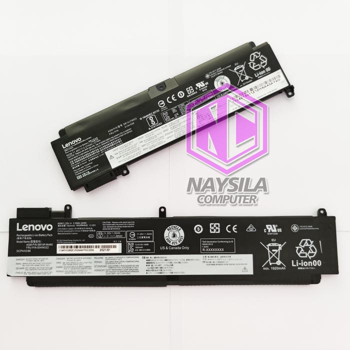 Jual SEPAKET Original Battery 00HW024 + 00HW022 Lenovo ThinkPad T460s ...