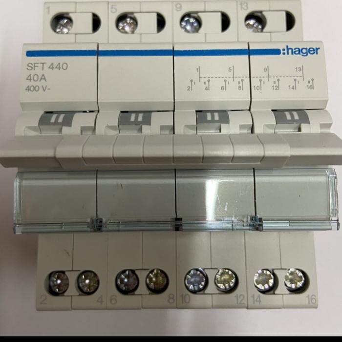 Jual COS HAGER 4P 40A SFT440 CHANGE OVER SWITCH DINRAIL - Jakarta Pusat ...