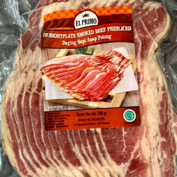 Jual EL PRIMO SMOKED BEEF US SHORTPLATE 500GR | DAGING ASAP SAPI SLICE ...