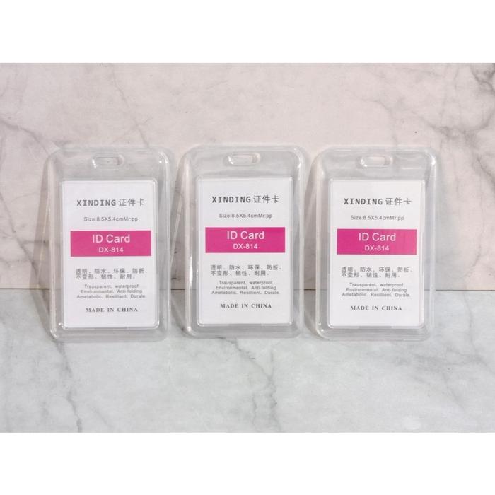 Jual Tempat ID Card Nametag Holder Bening Bukan Akrilik - Surabaya ...