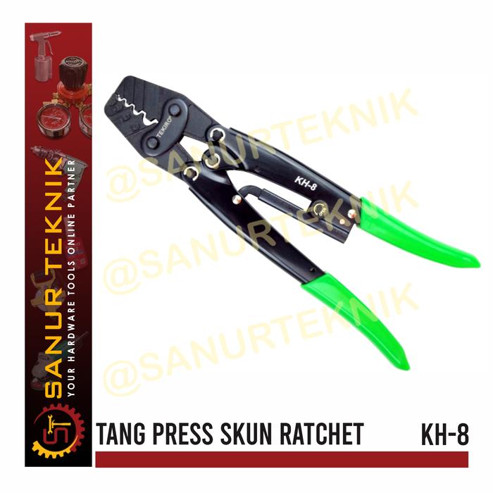 Jual TEKIRO Ratchet Crimping Press / Tang Press / Tang Skun Ratchet KH ...