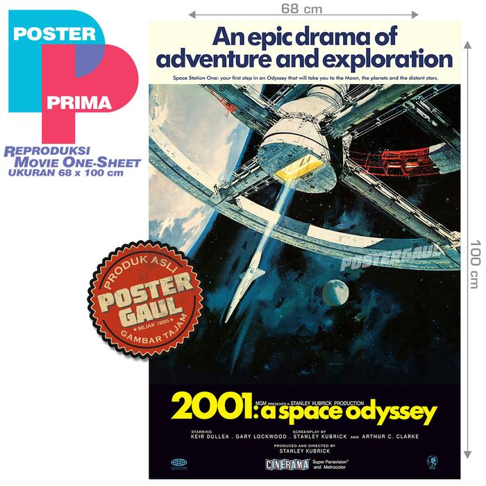 Jual Poster Prima Reproduksi Movie One-Sheet 2001 : A SPACE ODYSSEY # ...