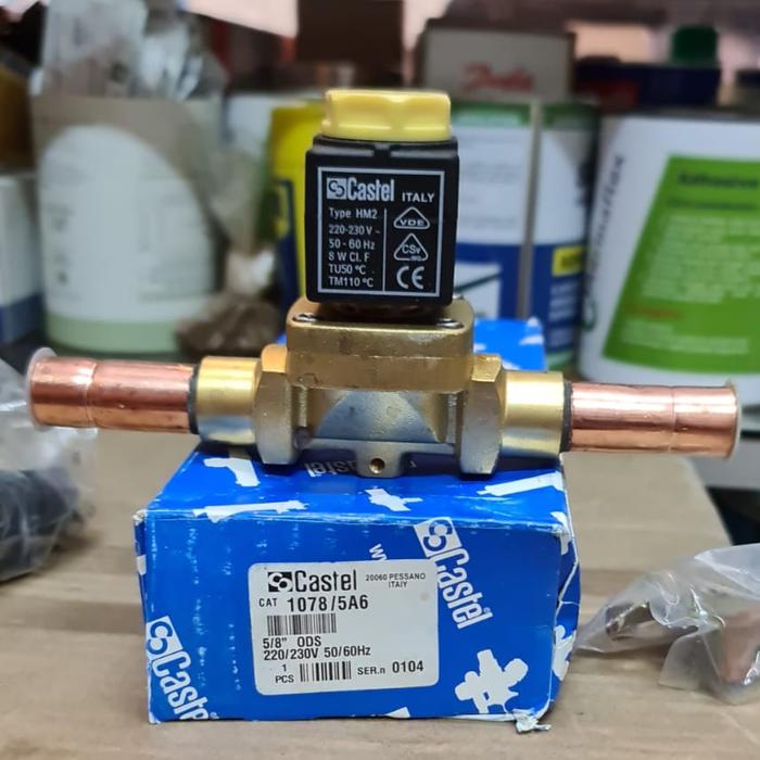 Jual SOLENOID VALVE + COIL CASTEL 1078/5A6 UK 5/8" TYPE HM2 - Jakarta ...