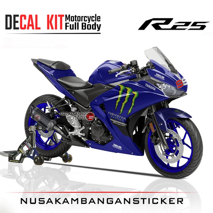 Jual stiker Yamaha R25 Livery Moto Gp Biru - Graftac, Glossy Kilap ...