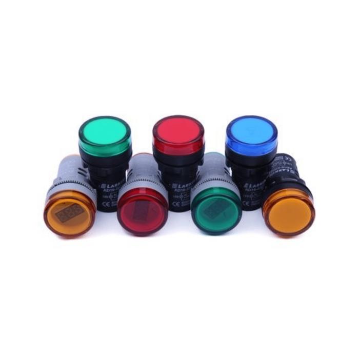 Jual Pilot Lamp LED With Volt Indicator 50-450 V 22 mm Larkin-Hijau ...