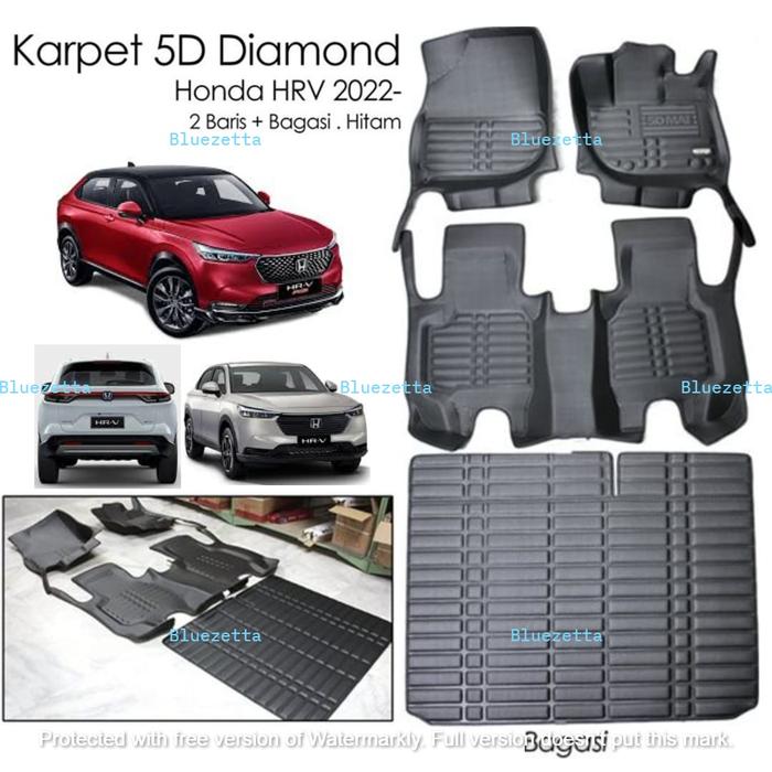 Jual FULL SET Karpet 5D DIAMOND Honda HRV 2022 Fullset Mangkok Premium ...
