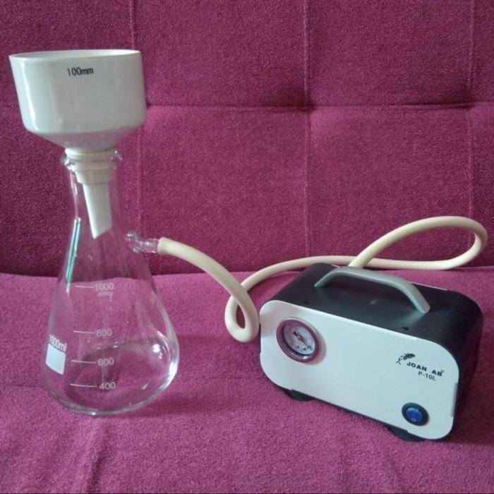 Jual Set Vacuum Pump VP-10L with Filtering Flask 1000ml and Buchner ...