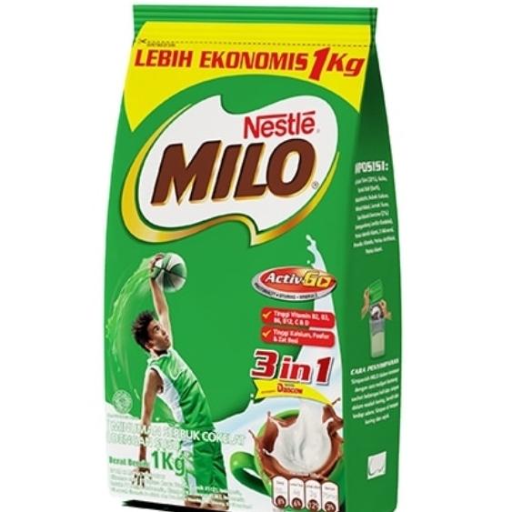 Harga Milo ActivGo 3in1 1000 gr hari ini Kamis, 14 Sep 2023 14.21 WIB