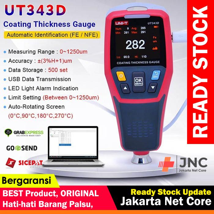 Jual UNI-T Coating Thickness Gauge Alat Ukur Ketebalan Cat UT343D UNIT ...