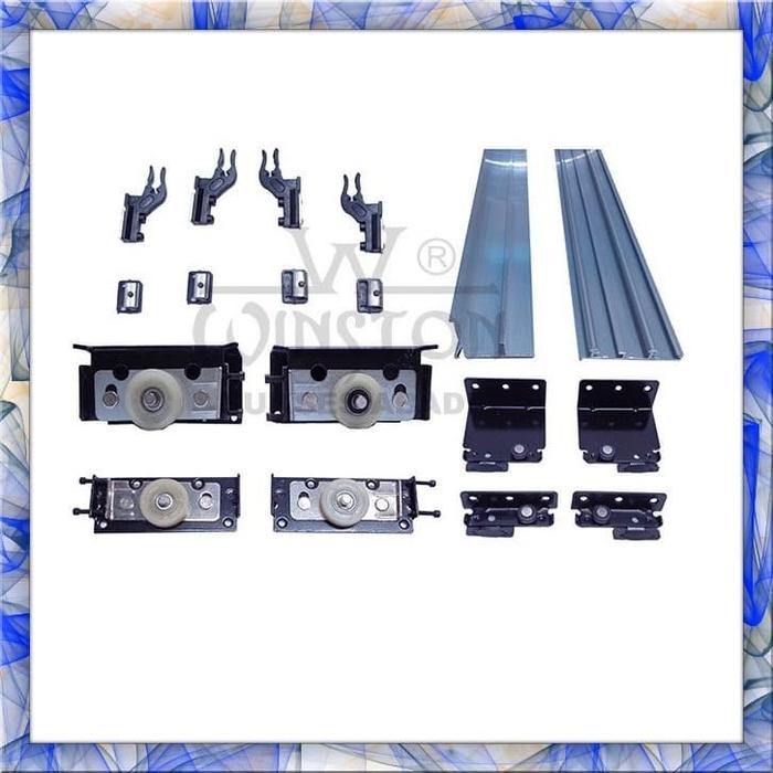 Jual SET RODA DAN REL PINTU FOLDING / LIPAT 76079 A REL FOLD 2 M ...