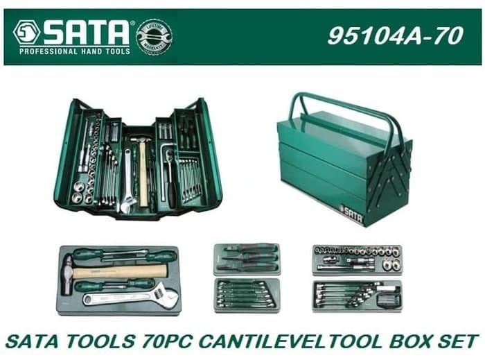 Jual SATA 95104A-70 12PT CANTILEVER MECHANIC TOOL BOX SET 70PC TOOL KIT ...