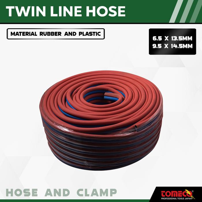Jual Selang Las Double Blander Plastik dan Karet Tomeco Twin Line Hose ...