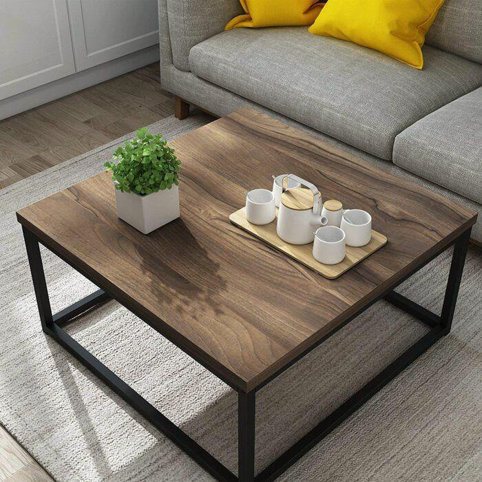 Jual coffee table minimalis/meja kopi kayu jati/meja kopi rangka besi ...