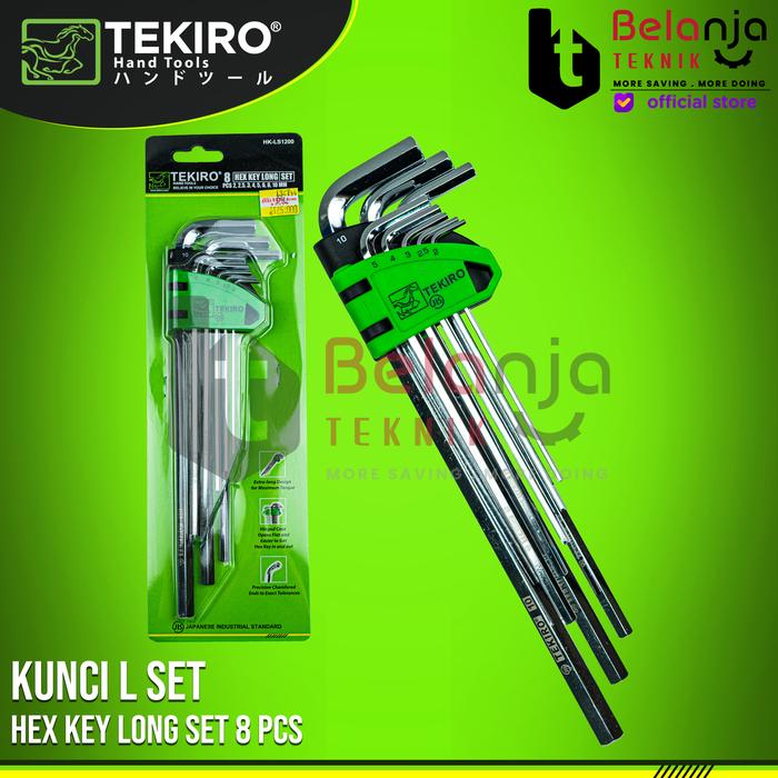 Jual Tekiro Kunci L Set Panjang 8 PCS MM - Kunci L Set Panjang Tekiro - Kota Bogor - Belanja ...