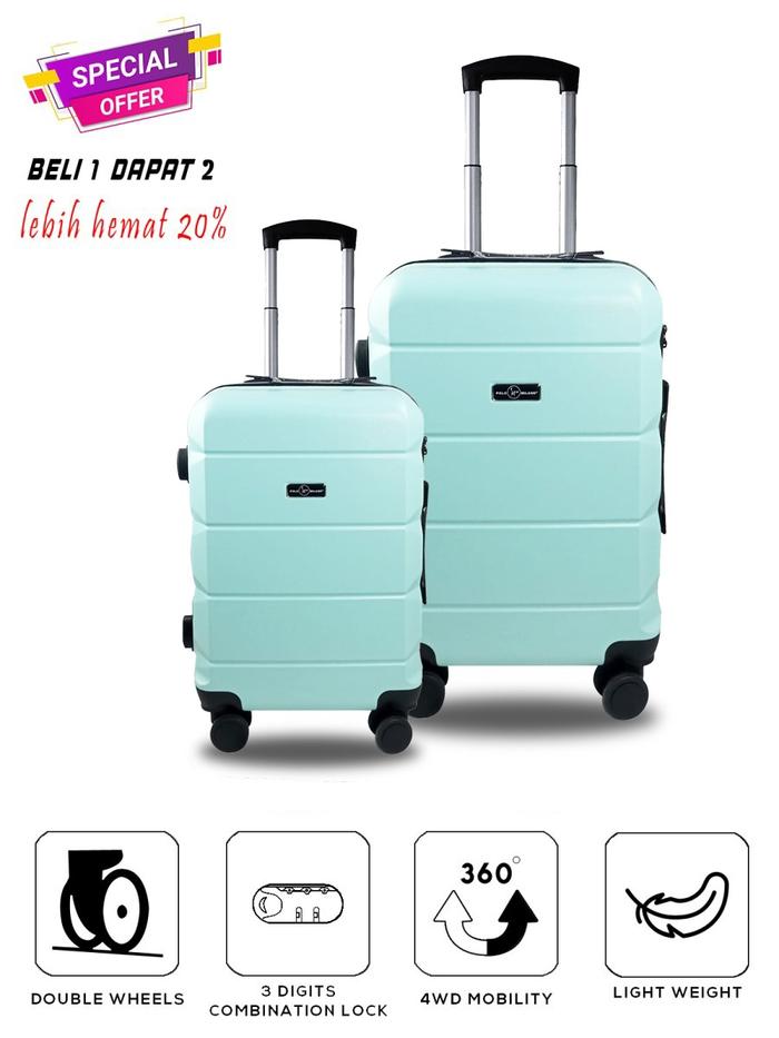 Promo Special Offer Beli 1 Dapat 2 Koper Hardcase Polo Milano (20+24 ...