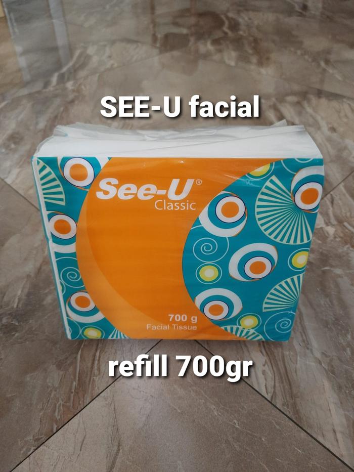 Jual tissue/tissu SEE-U facial classic kiloan 700gr. 2ply - pulpies700 ...