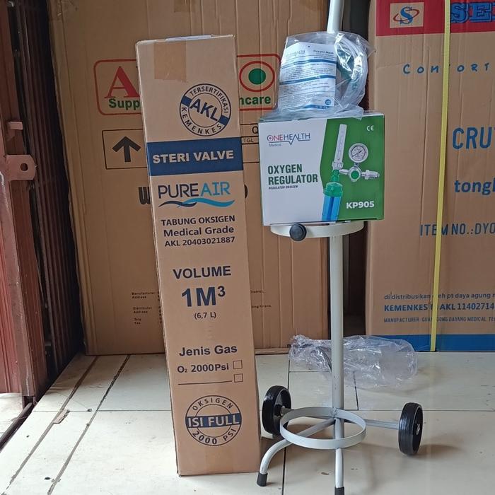 Jual Tabung Oksigen Set 3 in 1 - Paket Lengkap Tabung 1m3 - Jakarta ...
