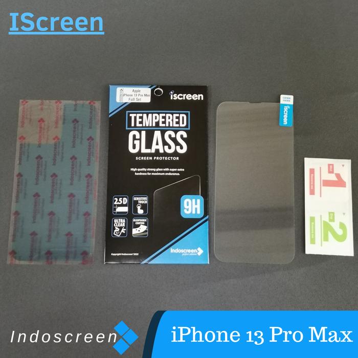 Jual iPhone 13 Pro Max Screen Protector iscreen Clear Full Set Front ...