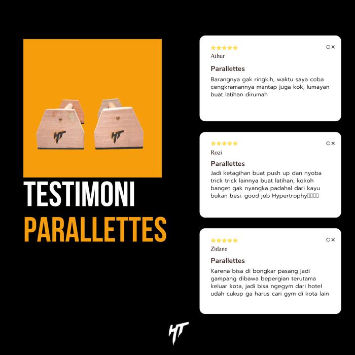 Jual Wooden Parallettes Kayu Calisthenics Bar Handle Push Up Hand Stand ...