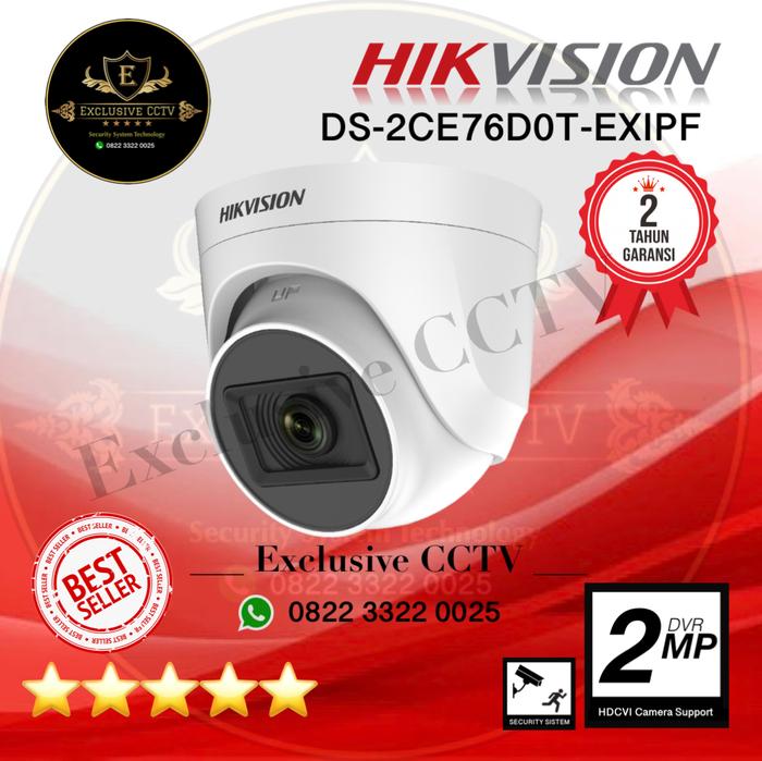 Jual CCTV INDOOR HIKVISION DS-2CE76D0T-EXIPF 2MP 1080P TURBO HD ...