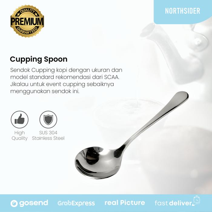 Jual Sendok cupping spoon SCAA standard stainless steel - Silver - Kota ...