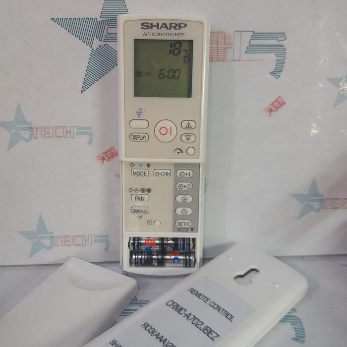 Jual REMOTE AC SHARP PLASMACLUSTER ORIGINAL CRMC A672 JBEZ & A702JBEZ ...