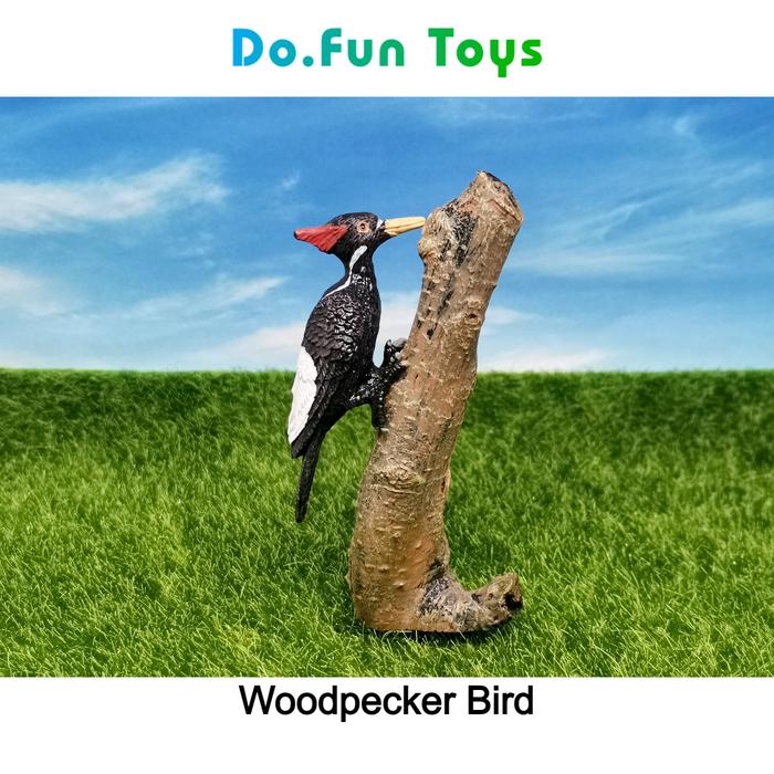 Jual Woodpecker Bird Animal Figure/ Miniatur Burung Woodpecker ...