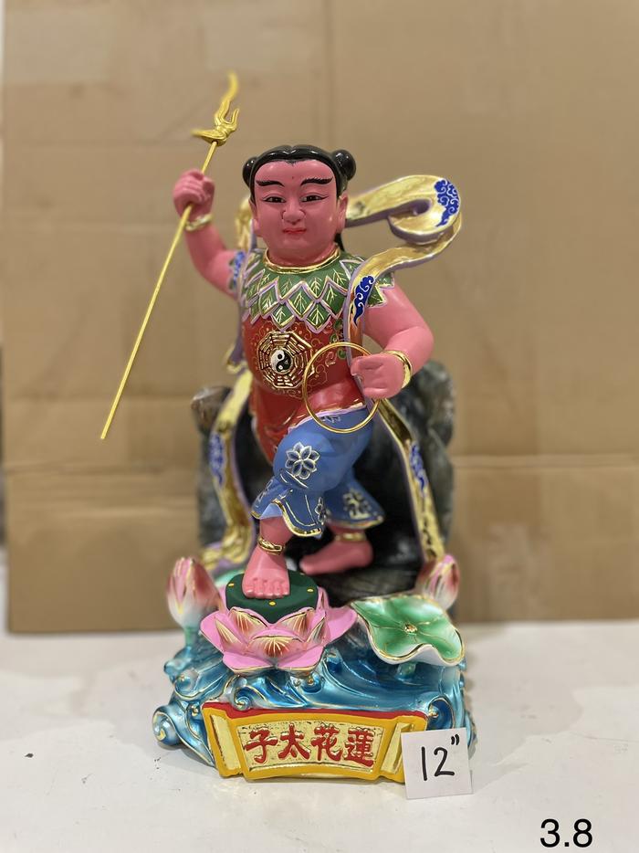 Jual Patung Dewa Naca nazha locia nacha di atas teratai 12 inch kayu ...