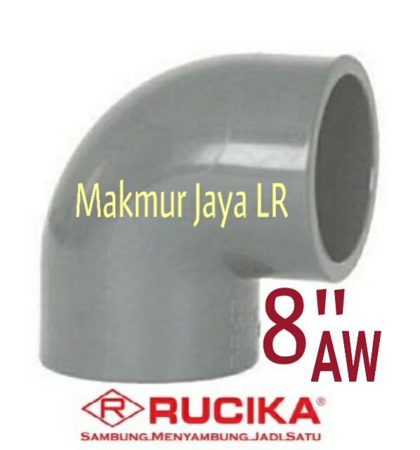 Jual Keni 8" Knee 8 inch AW RUCIKA Elbow L 90 ⁰ derajat Knie Kni Kenie PVC - Kota Surabaya ...