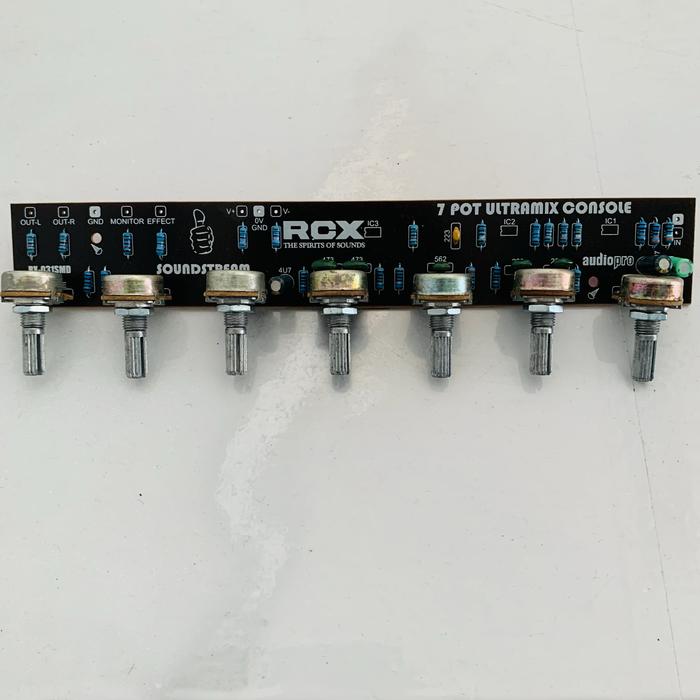 Jual KIT AUDIO PENGUAT MIC MIXER 7 POTENSIO SOLUTION ULTRAMIC CONSOLE ...