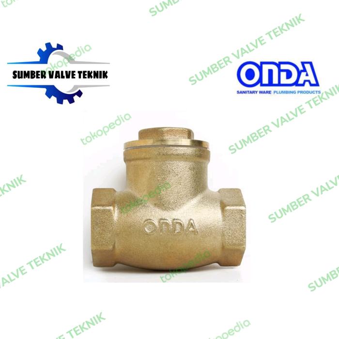 Jual check ( swing check ) valve onda kuningan 1/2 inchi - Jakarta ...