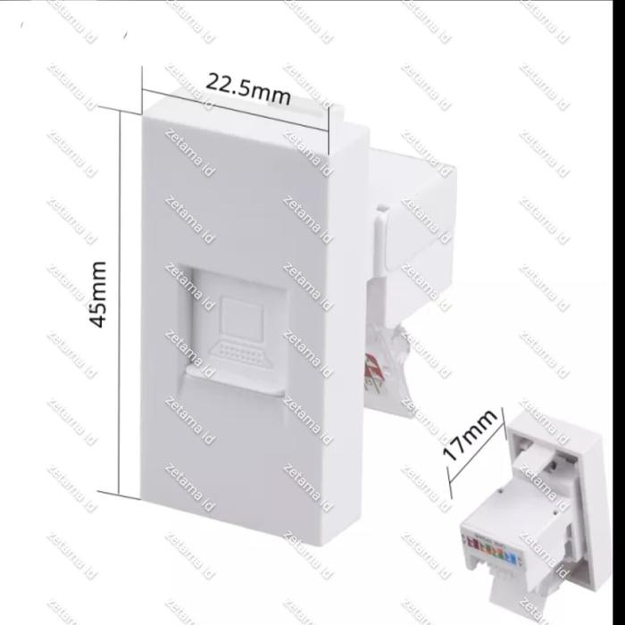 Jual Modul Isi Stop Kontak Lantai Floor Outlet Schuko/Rj45/Rj11/2Pin ...