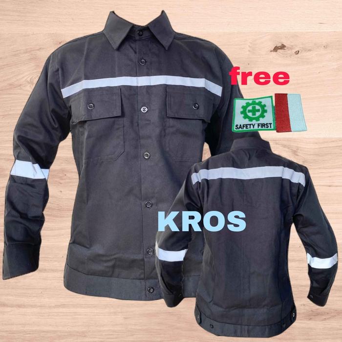 Jual Wearpack Safety Seragam Kerja Bengkel Baju kerja Lengan panjang ...