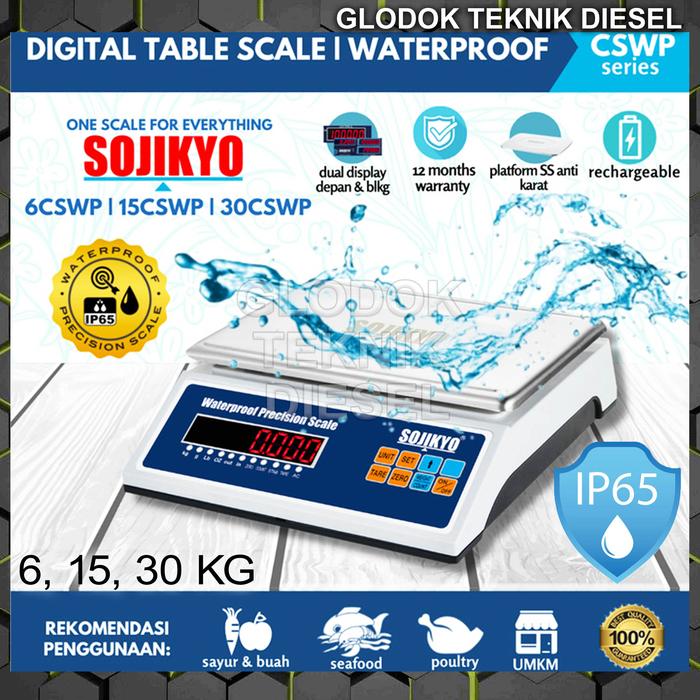 Jual Timbangan Digital Waterproof Counting Sojikyo CS-WP 6kg, 15kg ...