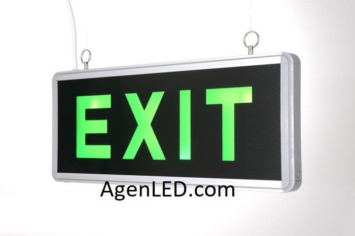 Jual Lampu EXIT LED / Lampu petunjuk darurat Emergency EXIT Lamp 2 sisi ...