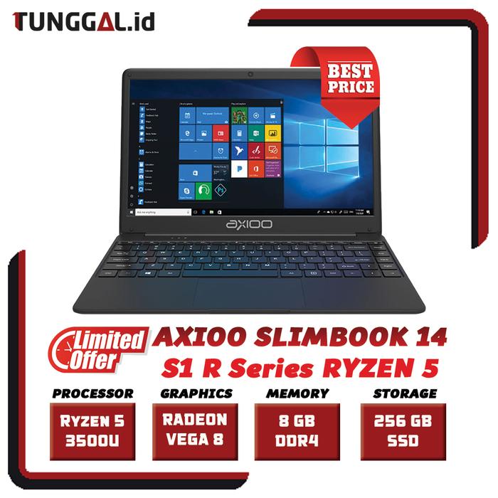 Jual AXIOO SLIMBOOK 14 S1 R Series RYZEN 5 3500U 8GB 256SSD W10 PRO 14 ...