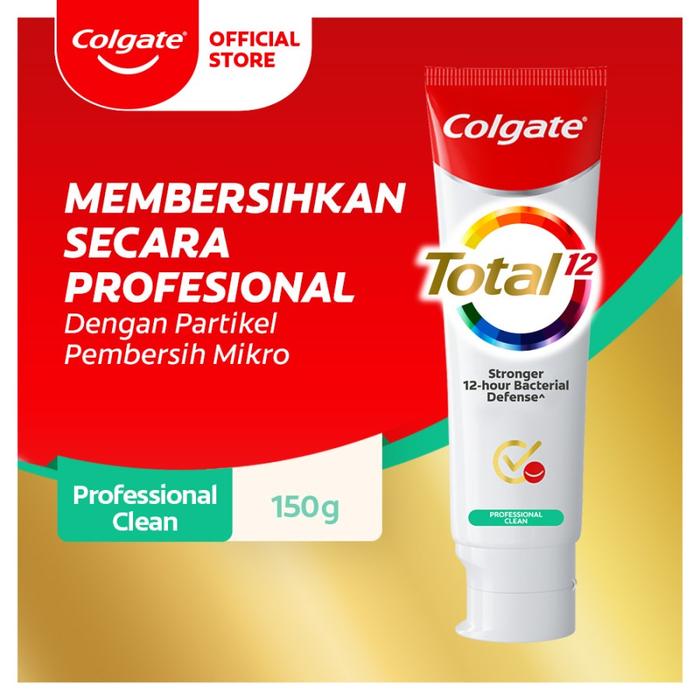 Jual COLGATE - Pasta Gigi TOTAL 12 150gr | Gel Toothpaste Charcoal ...