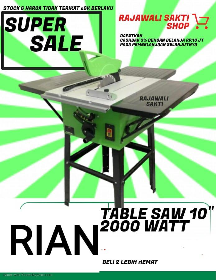 Jual RYU RTS 10 TABLE SAW TABLESAW / RYU MESIN MEJA POTONG KAYU 10 IN ...