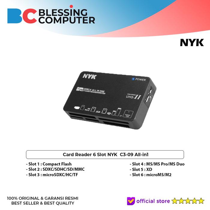 Jual Card Reader 6 Slot NYK C3-09 All-in1 - Kota Denpasar - Blessing ...