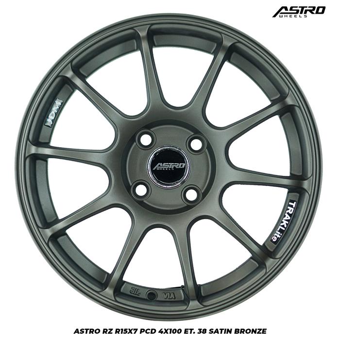 Promo Velg Mobil ASTRO RZ 15X7.0 4X100 ET.38 73.1 Satin Bronze Cicil 0% ...