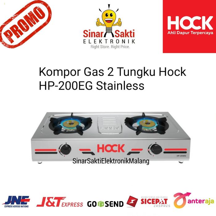 Jual Hock Kompor Gas 2 Tungku Hock Elegant Gold HP-200EG HP 200EG ...
