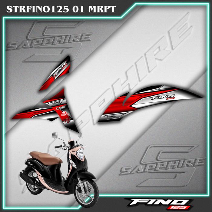 Jual STIKER STRIPING FINO 125 STICKER STRIPPING FINO 125 01 - Merah ...