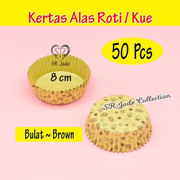 Jual [50pcs] Kertas Alas Roti Kue PET CC Bulat Cup Case Anti Lengket ...